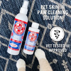 Ring Out for Pets: Control & Help Ringworm | Clean Pets Skin & Paws | Recovery & Itch Relief Calming Spray for Dog, Cat, Guinea Pig, Small or Large Animals/Pet. (Empty Applicator Bottle Included)