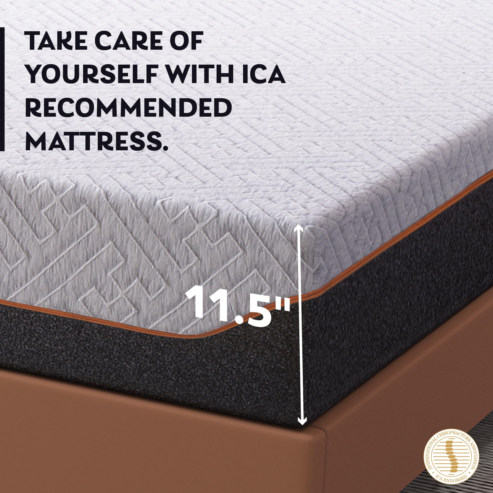 MLILY Fusion Supreme Twin XL Memory Foam Hybrid Mattress 11.5 Inch, Gel Cooling Mattress Bed in a Box Made in USA,CertiPUR-US Certified Mattress for Back Pain Relief 38"x80"x11.5"