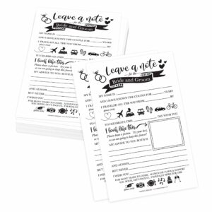 hadley designs 25 wedding advice cards for bride and groom for wedding card boxes for reception, wedding guest book alternative, bridal shower games for guests, advice for the bride wedding games