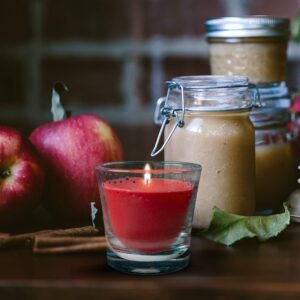 Glade Jar Candles, Fragrance Candles Infused with Essential Oils, Air Freshener Candles, Multiple Scents Available! (Apple of My Pie, 3.4oz- 2 Candles)