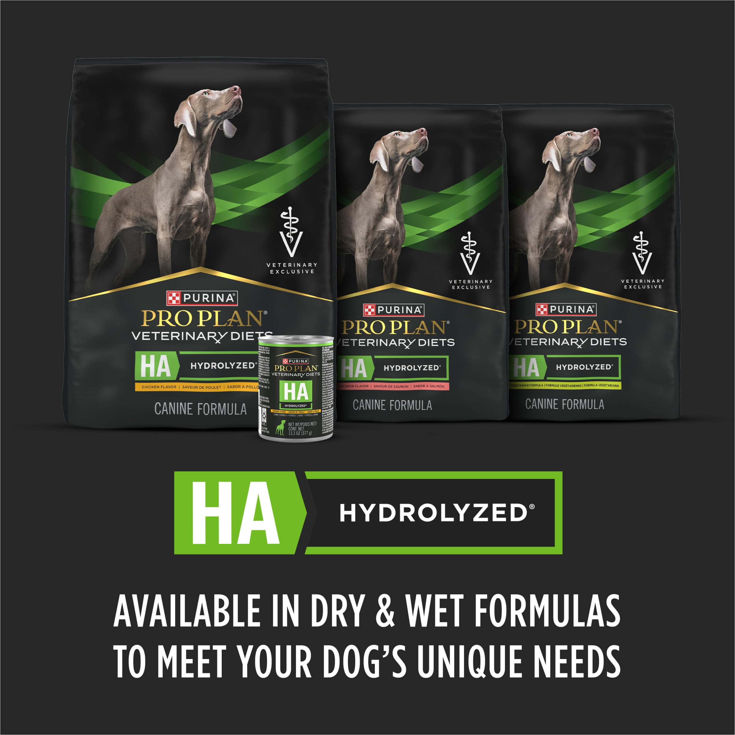 Pro Plan Veterinary Diets Purina HA Hydrolyzed Protein Dog Food Dry Salmon Flavor Formula - 6 lb. Bag