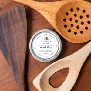 Wood Wax for Spoons, Cutting Boards, and Butcher Blocks - 2 oz Beeswax and Mineral Oil Conditioner and Wood Butter - Made in USA