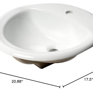 ALFI brand ABC802 Bathroom Sink, White