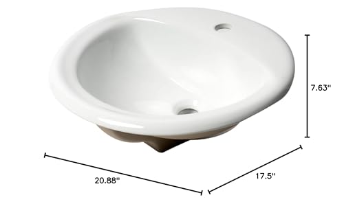 ALFI brand ABC802 Bathroom Sink, White