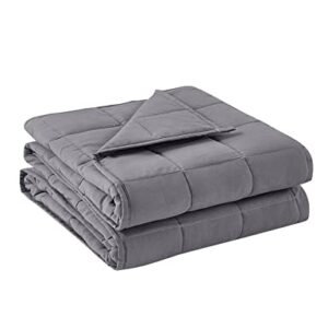 BB BLINBLIN Kids Weighted Blanket Heavy Blanket, Calm and Sleep, Premium Soft and Comfortable Material and Glass Beads (Dark Grey, 41''x60'' 7lbs), Suit for One Person(~40lb) Use on Twin Bed…