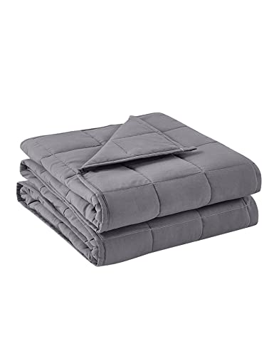 BB BLINBLIN Kids Weighted Blanket Heavy Blanket, Calm and Sleep, Premium Soft and Comfortable Material and Glass Beads (Dark Grey, 41''x60'' 7lbs), Suit for One Person(~40lb) Use on Twin Bed…