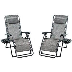 sun-ray 203078 grey upgraded gravity chairs, 35.43 x 25.59 x 41.5 inches