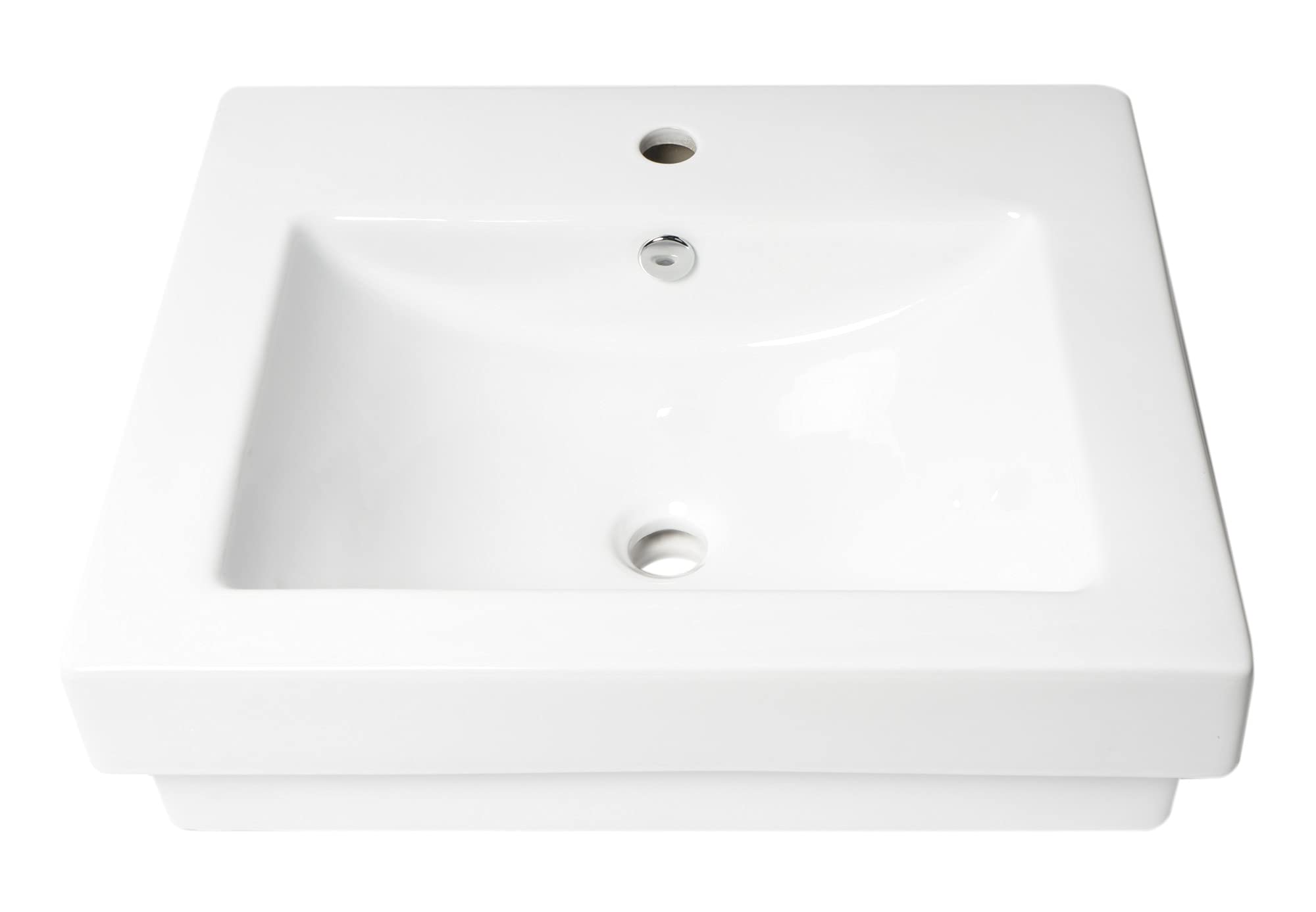 ALFI brand ABC701 Bathroom Sink, White