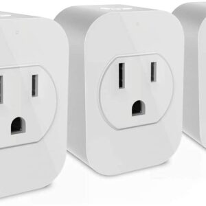 eco4life Smart Outlet, Mini WiFi Plug, Work with Alexa, Google Home, No Hub Needed, App Remote Control, Set Timer, UL Certified (3 Pack)