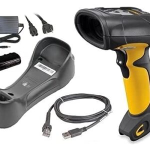 Zebra Symbol LS3578-ER, Wireless Bluetooth, Rugged, Extended Range Laser Barcode Scanner, USB Kit, Includes Cradle, Powered USB Cable, Power Supply, Line Cord, LS3578-ERBU0100UR (Renewed)