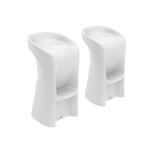 ledge lounger in-pool barstool (set of 2) (white, bar height)