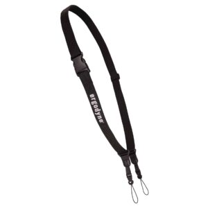 ergodyne squids 3134 barcode scanner harness, sling style, tethering lanyard for bar code scanners , black