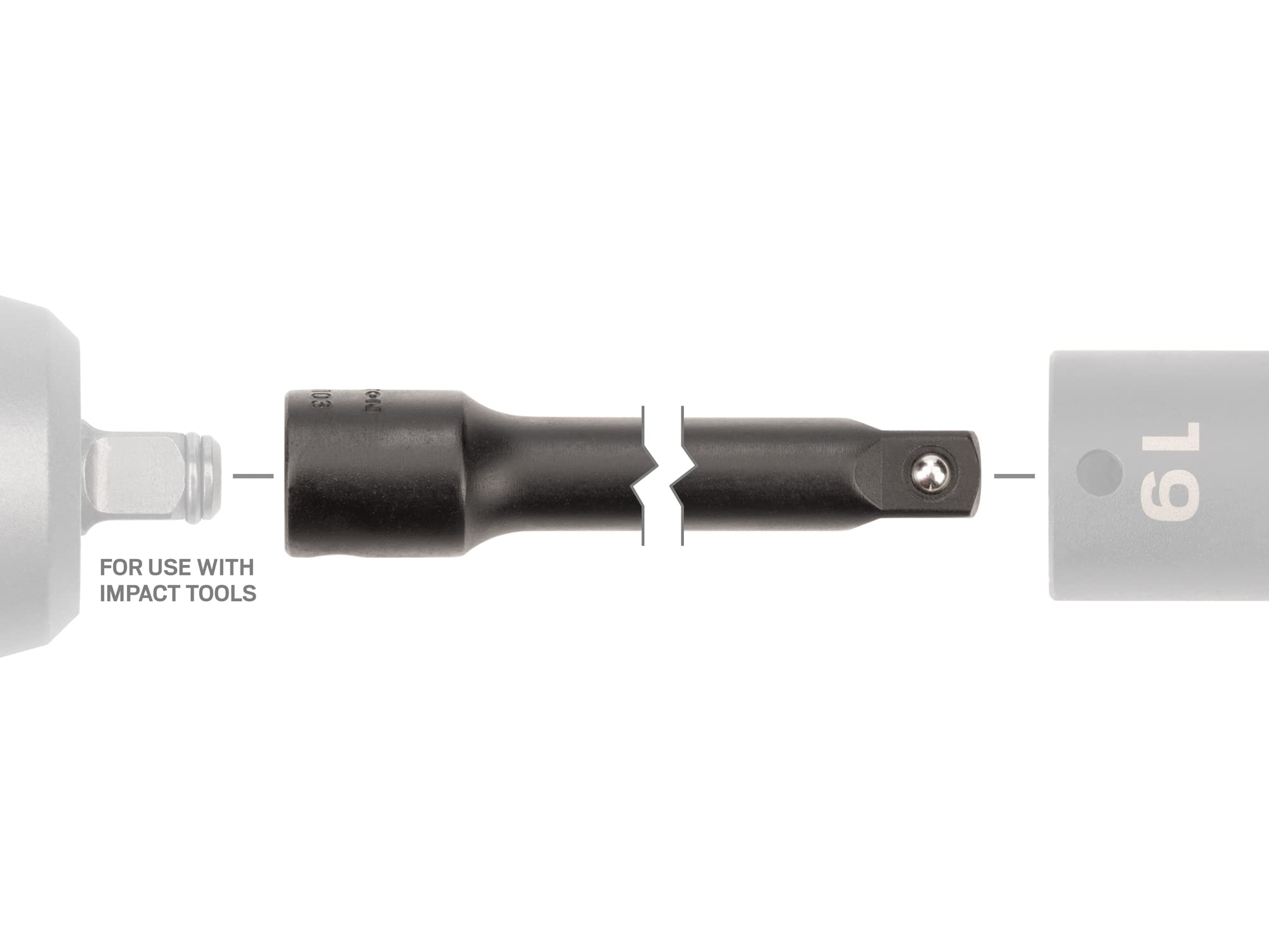 TEKTON 3/8 Inch Drive x 6 Inch Impact Extension | SIA11106