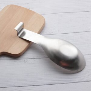 1PC Stainless Steel Spoon Rest Spoon Holder Kitchen Utensil Holder Spatula Ladle Holder Dishwasher Countertop Heavy Duty Kitchen Accessories