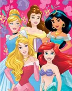 disney princess ariel mermaid rapunzel throw silk touch blanket 40" x 50"