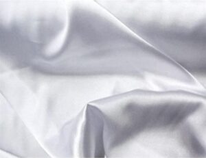 sedona designz bridal wedding satin charmeuse fabric - 60" wide, lightweight and smooth, 100% polyester, luxurious bridal fabric, premium satin, elegant wedding material, soft and silky fabric