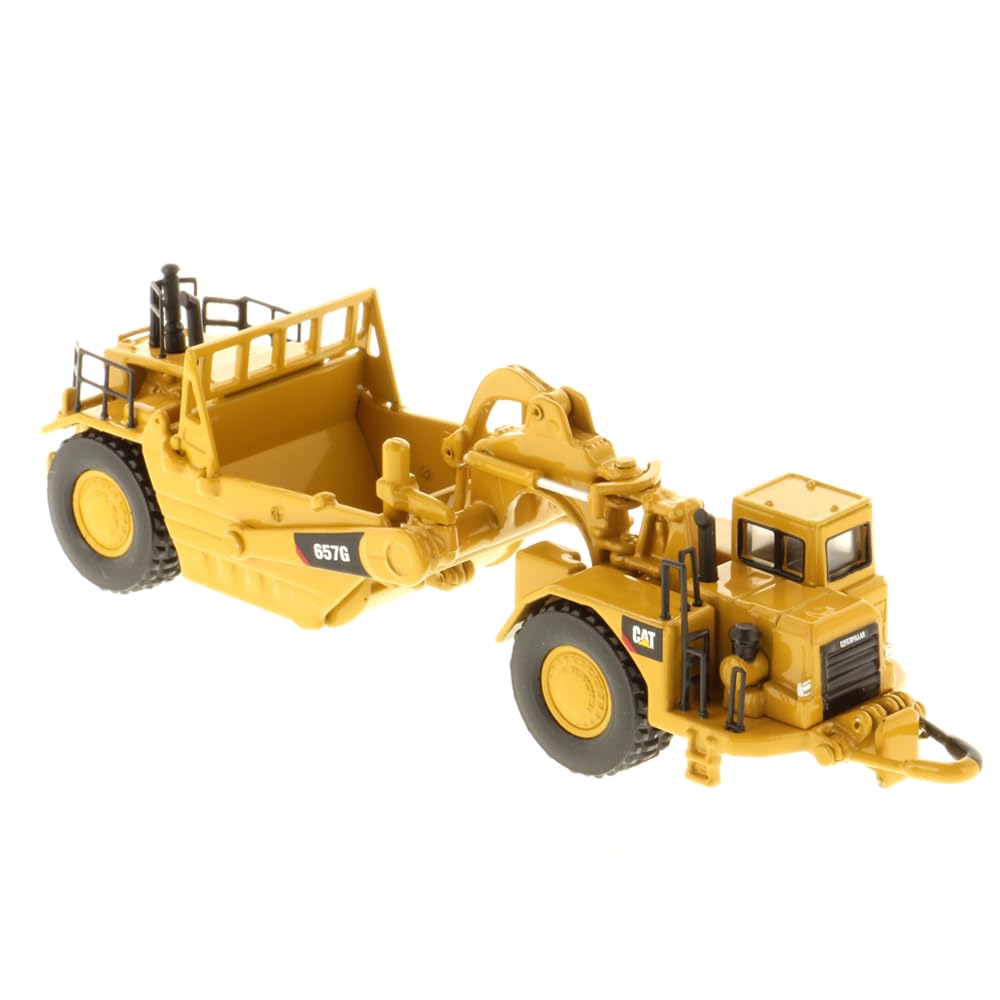 Diecast Masters 1:125 Caterpillar 657G Wheel Tractor Scraper, Elite Series Cat Truck | Scale Model Diecast Collectible Construction Trucks | Caterpillar Truck, Diecast Masters Model 85542