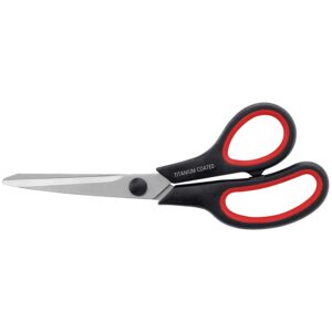 scissors 8" multipurpose scissors right/left handed titanium coated sturdy sharp scissors for office home school students teacher art craft diy supplies