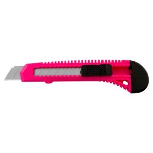 5x Bulk Utility Knife Box Cutters Snap Off Blade Neon Pink