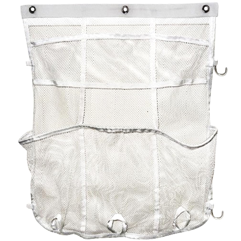 Evelots Set of 2 Mesh Shower Caddy-6 Pocket-Hook for Brush-Hole for Bottle-Dry Fast