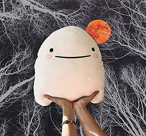 Snuggaboos Spooky The Ghost - Extra Large 16 Inch Plush Pal, Ultra-Soft & Cuddly Ghost Pillow: Perfect Halloween Plushie Gift for Kids, Adults and Baby - Collectible Squish Pillow Stuffed Animal