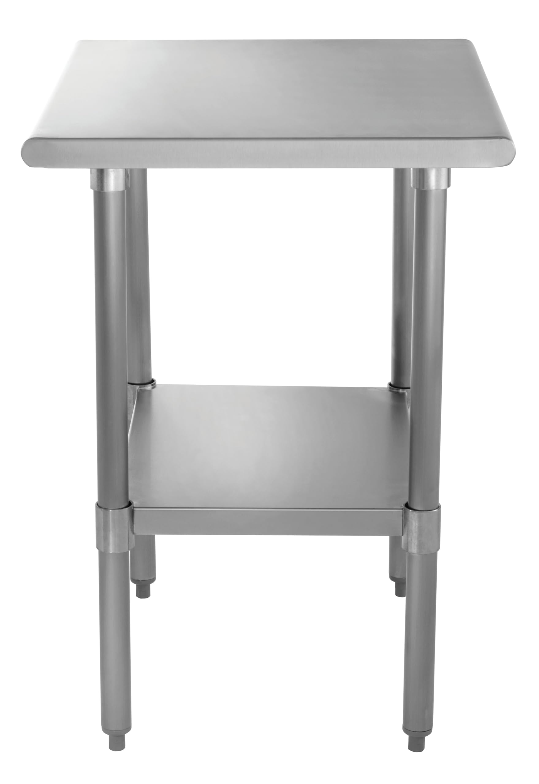 Kratos Stainless Steel Kitchen Prep Table 30" Dx72 W with Undershelf, NSF Worktable for Restaurants - 18ga/430SS (28W-001)