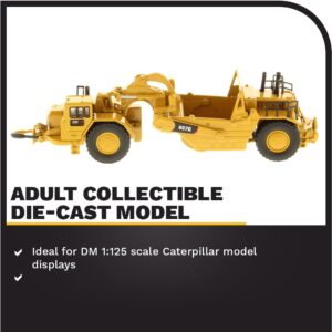 Diecast Masters 1:125 Caterpillar 657G Wheel Tractor Scraper, Elite Series Cat Truck | Scale Model Diecast Collectible Construction Trucks | Caterpillar Truck, Diecast Masters Model 85542