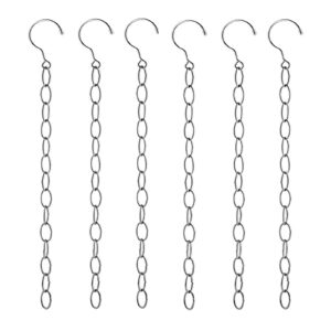 lertree 50cm space saving hanger chains stainless steel closet hanger organizer magic chains for home and office (6)