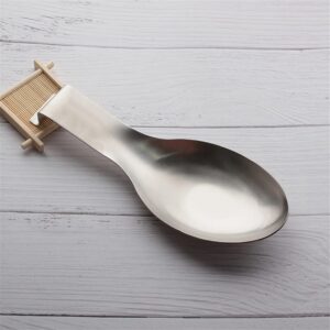 1PC Stainless Steel Spoon Rest Spoon Holder Kitchen Utensil Holder Spatula Ladle Holder Dishwasher Countertop Heavy Duty Kitchen Accessories