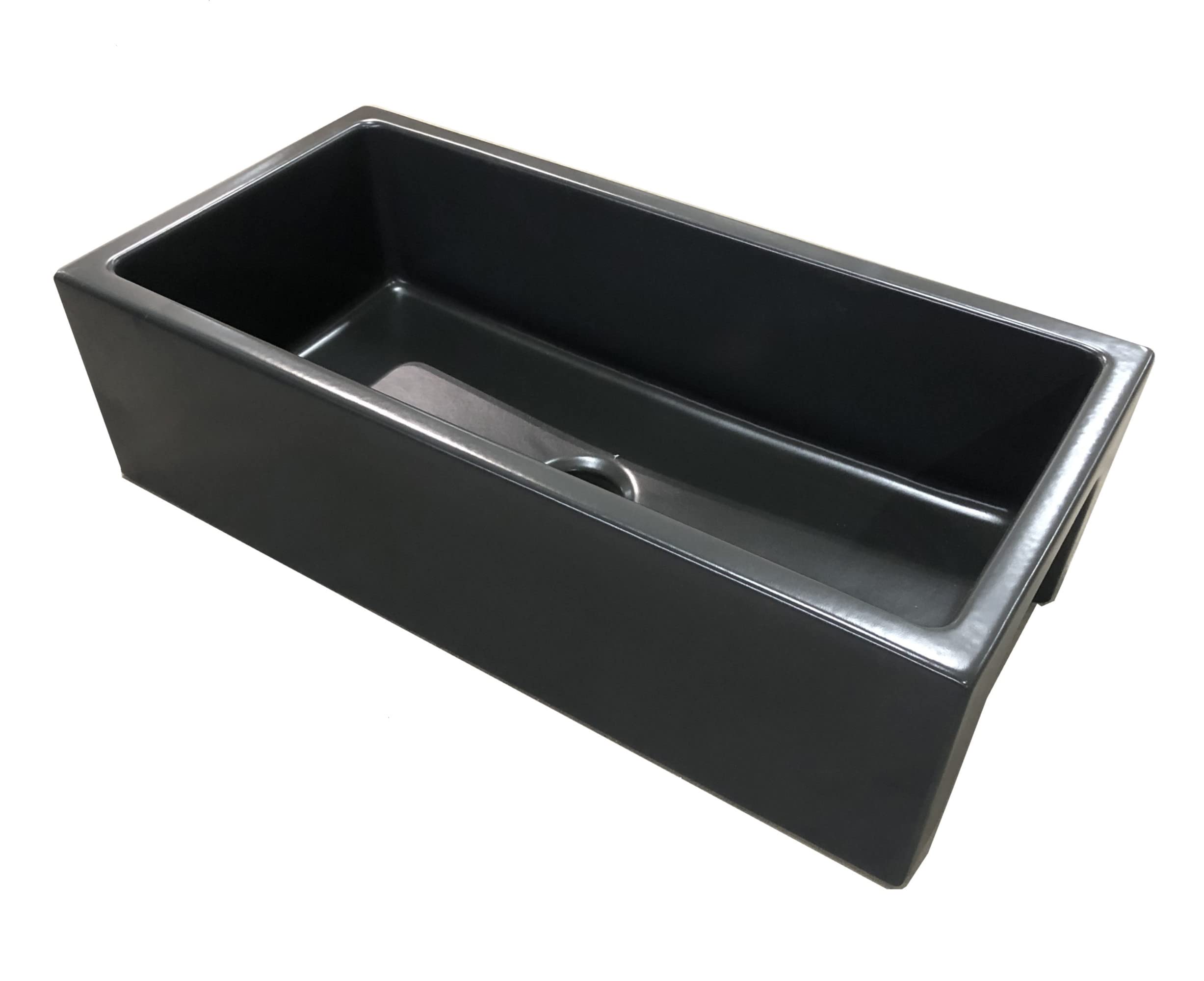 ALFI brand AB3618HS-BM Kitchen Sink, Black Matte