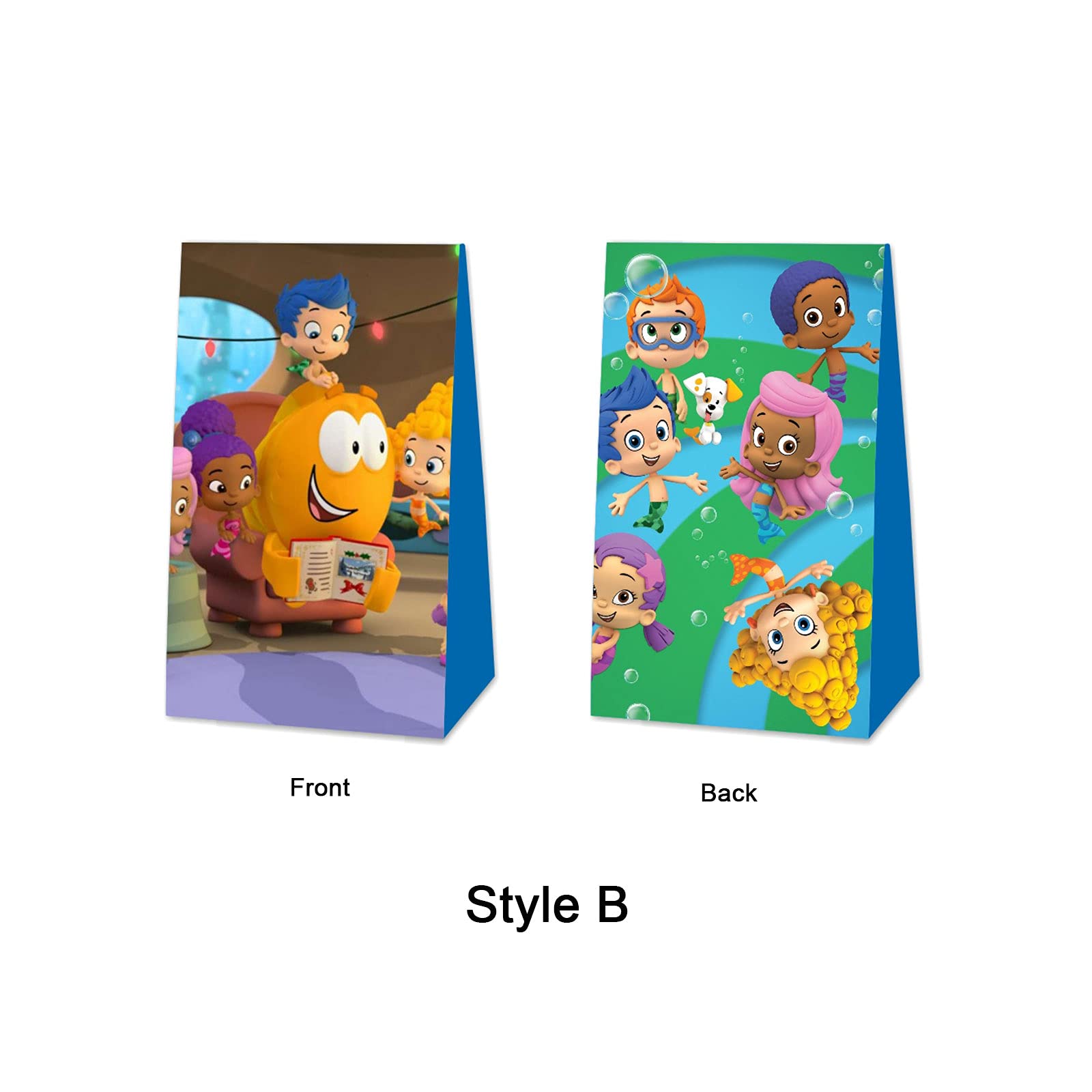 12 Pack Bubble Guppies Party Bags Bubble Guppies Birthday Party Supplies Party Favors Bubble Guppies Goodie Bag Candy Bags