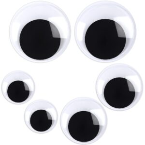 6 pieces googly google eyes self adhesive googlie craft wiggle eyes (2 inches 3 inches 4 inches)