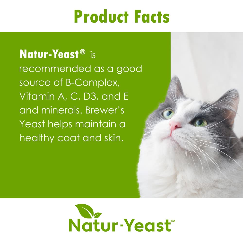 Green Pets Organics Natur-Yeast Brewer's Yeast for Dogs and Cats - Supports Immune System & Digestion, Promotes Healthy Skin & A Glossy Coat, 90 Soft Chews