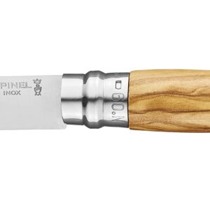 OPINEL Pocket Knife No. 09 with Olive Wood Handle and 12C27 Steel