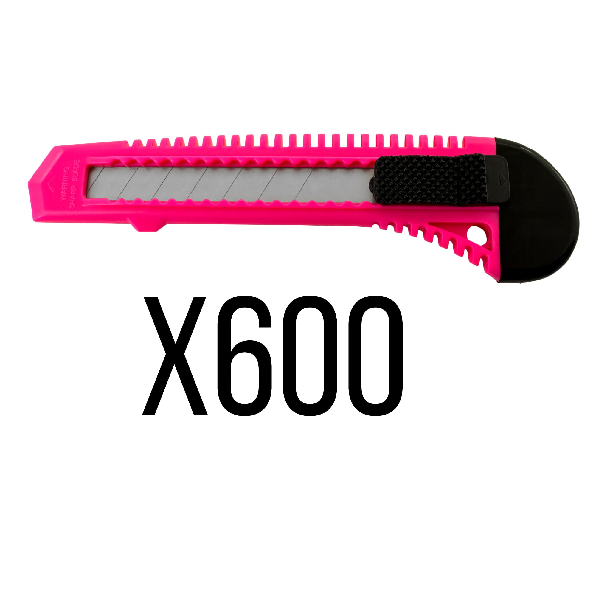 600x Bulk Utility Knife Box Cutters Snap Off Blade Neon Pink