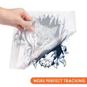 Transfer Paper Tracing Paper for Drawing Trace Paper - PSLER Translucent Tracing Paper on Artist Lettering Sketch Drawing for Pencil Ink Markers (Transparent)