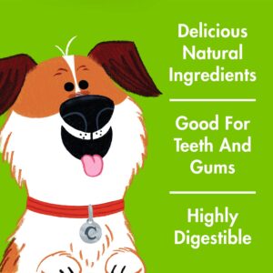 Chewsday Extra-Small Minty Fresh Daily Dental Dog Chews, Made in The USA, Natural Highly-Digestible Oral Health Treats for Healthy Gums and Teeth - 28 Count