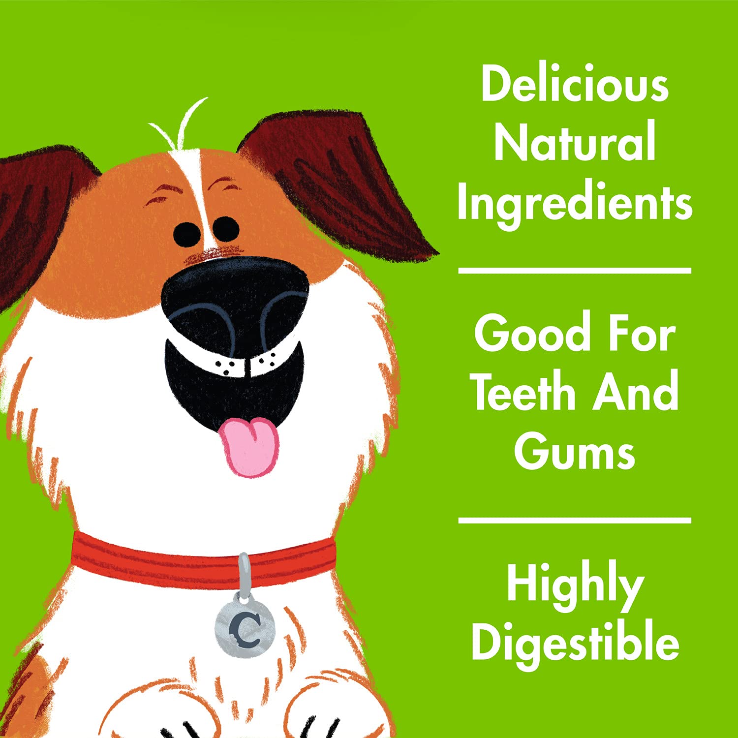 Chewsday Extra-Small Minty Fresh Daily Dental Dog Chews, Made in The USA, Natural Highly-Digestible Oral Health Treats for Healthy Gums and Teeth - 28 Count