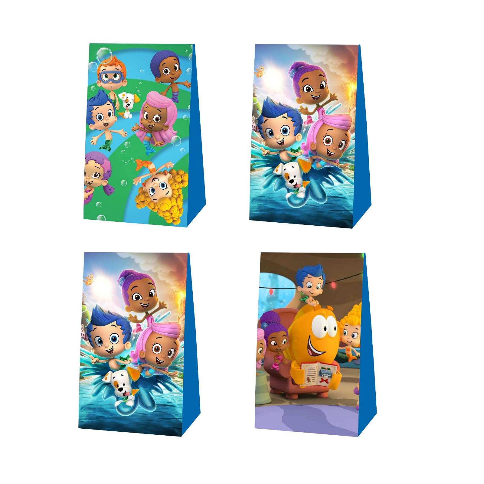 12 Pack Bubble Guppies Party Bags Bubble Guppies Birthday Party Supplies Party Favors Bubble Guppies Goodie Bag Candy Bags