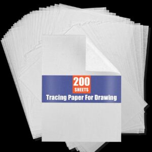 transfer paper tracing paper for drawing trace paper - psler translucent tracing paper on artist lettering sketch drawing for pencil ink markers (transparent)