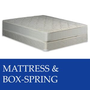 Treaton 9-Inch Gentle Firm Tight top Innerspring Mattress & 8" Wood Box Spring Set, Full, Beige