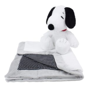 animal adventure®| peanuts®| snoopy cuddle bundle™| 2-in-1 10" plush & 28"x 34"blanket bundle