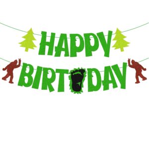 birthday banner theme for kids boy girl women men happy birthday baby shower party supplies green glitter sparkly decorations