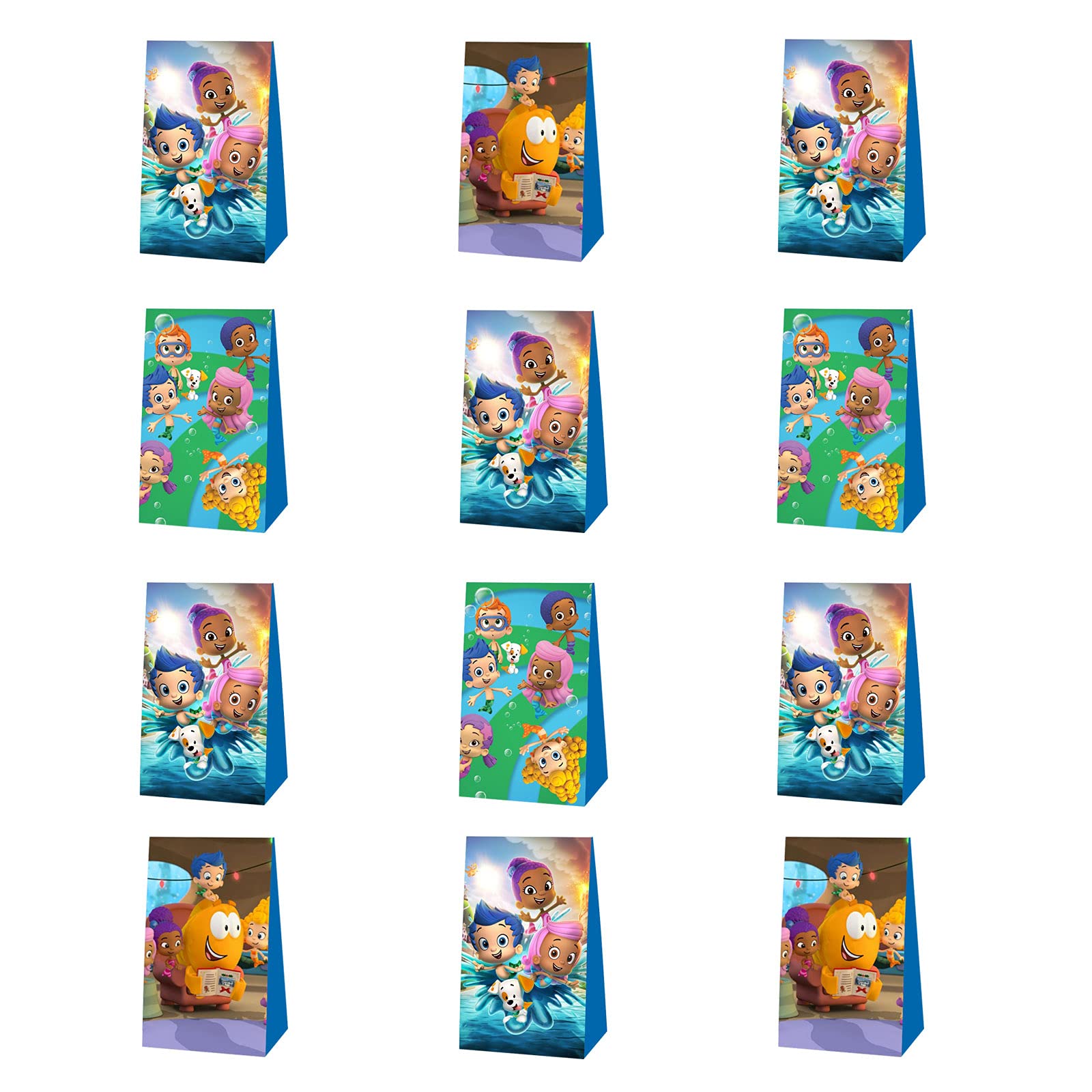 12 Pack Bubble Guppies Party Bags Bubble Guppies Birthday Party Supplies Party Favors Bubble Guppies Goodie Bag Candy Bags