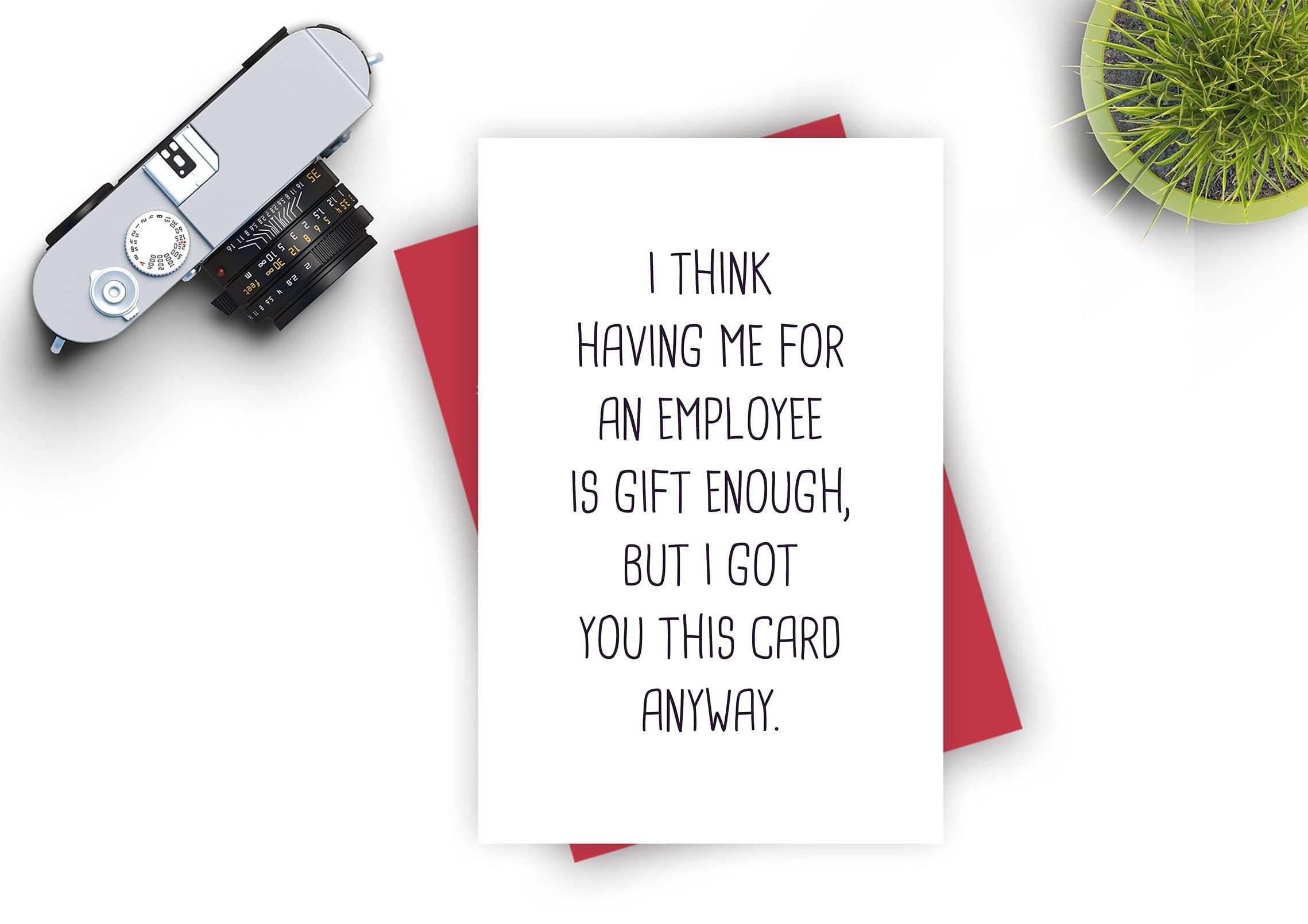 Kirynurd Funny Birthday Card for Boss, Greeting Card for Boss, Boss Day Card, Card for Boss