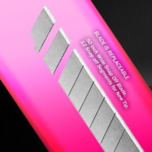 20x Bulk Small Neon Pink Utility Knife Box Cutters Snap Off Blade 9MM Blade