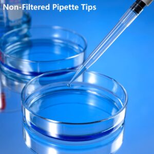 Pipette Tips Universal Non-Filter Pipettor Tips 1000ul with Box DNase/RNase Free 96 Tips/Rack Pk x 10 Racks (960 Tips)