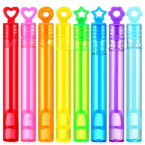 96 pack bubble wands,8 designs mini bubble wands bulk for summer toys,outdoor activity,themed birthday,valentine's day, celebration,bubble party favors for kids toddlers