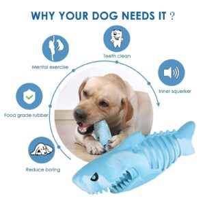 Dog Chew Toys for Aggressive Chewers, Squeaky Toys for Medium Large Dogs, Almost Indestructible Tough Durable Puppy Teething Toys