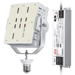 bbestled 300w shoebox led parking lot light retrofit kit (ac100-277v input) 42000lumen e39 mogul base enclosed fixtures etl dlc listed, 300w led tennis court lights 5000k